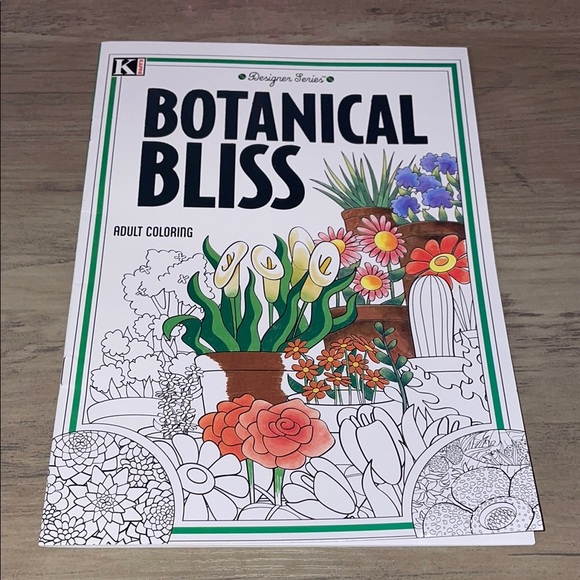 Office | Botanical Bliss Adult Coloring Book | Poshmark